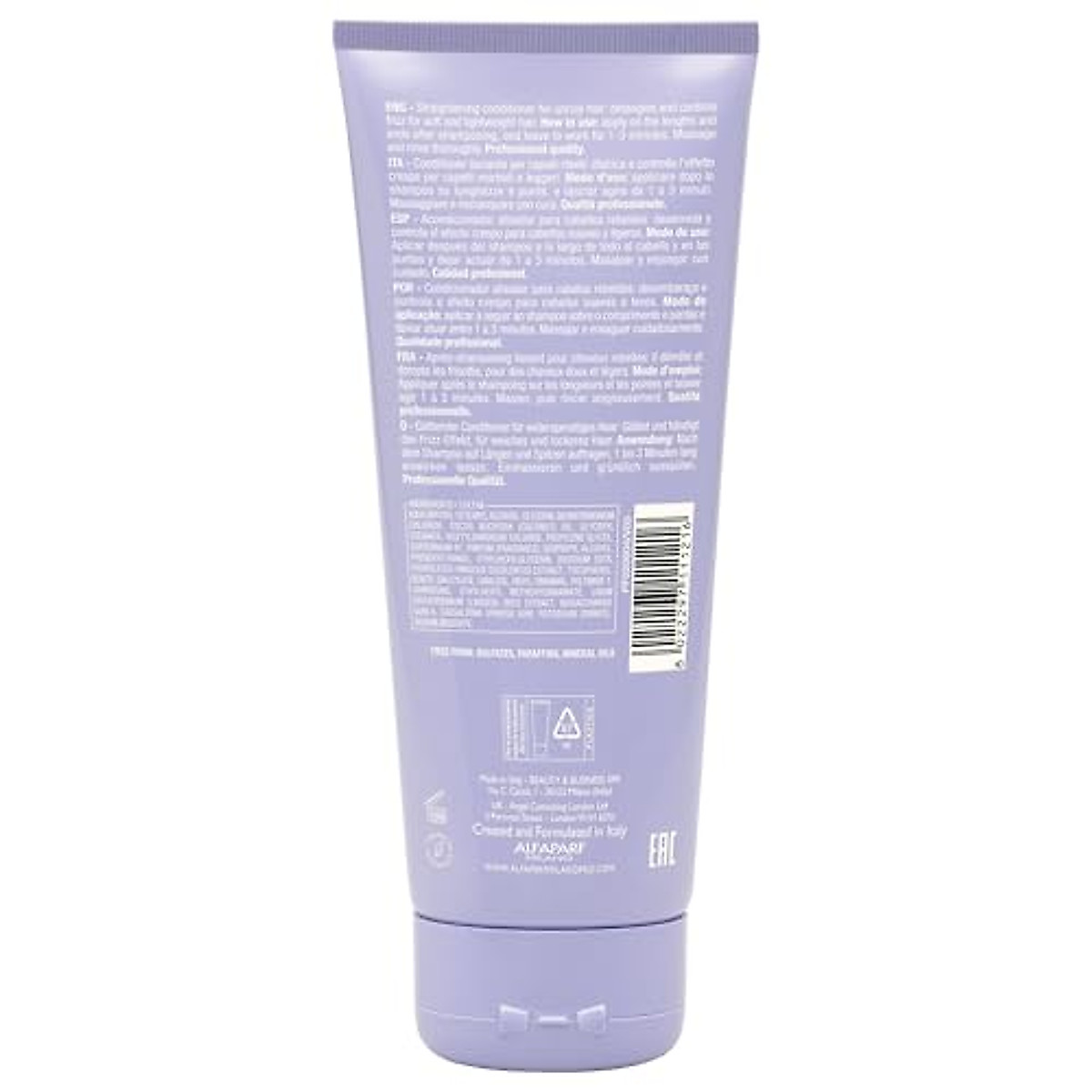 Alfaparf Milano Semi di Lino Smooth Conditioner for Frizzy and Rebel Hair - Detangles Hair - Controls Frizz - Straightens and Hydrates Unruly Hair, 6.76 fl. oz.