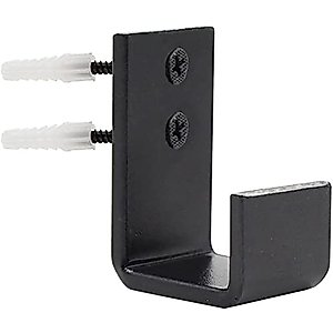 ZEKOO Sliding Barn Door Hardware Door Bottom Floor Guide Wall Guide with Screws Matte Black