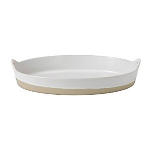 Royal Doulton Ellen Degeneres Ceramic Accessories Serving Bowl, 37.6 x 11.6 x 27.2 cm, White