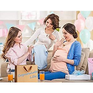 Paper Bags 10.6x3.1x8.3" 25Pcs BagDream Gift Bags Heavy Duty Kraft Brown Gift Paper Bags with Handles Soft Cloth, Party Favor Bags, Shopping Bags, Retail Bags, Merchandise Bags, Wedding Party Gift Bags