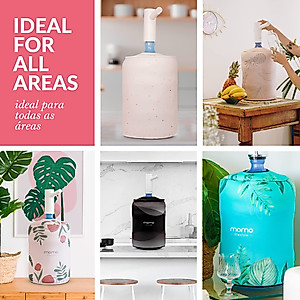 Momo Lifestyle Gallon Jug Sleeve Reversible Double Sided 5 Gallon Water Jug Cover Insulated Neoprene Water Bottle Sleeve for Gallon Water Dispenser Momo Cover Accessory Momo Sleeve (Tropical Dream)