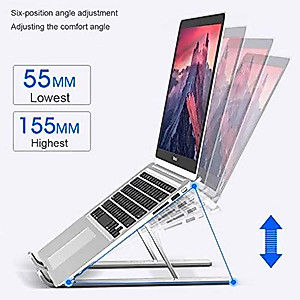 BoxWave Stand and Mount Compatible with Lenovo ThinkPad X1 Yoga (20XY) - Compact QuickSwitch Laptop Stand, Portable, Multi Angle Viewing Stand for Lenovo ThinkPad X1 Yoga (20XY) - Metallic Silver