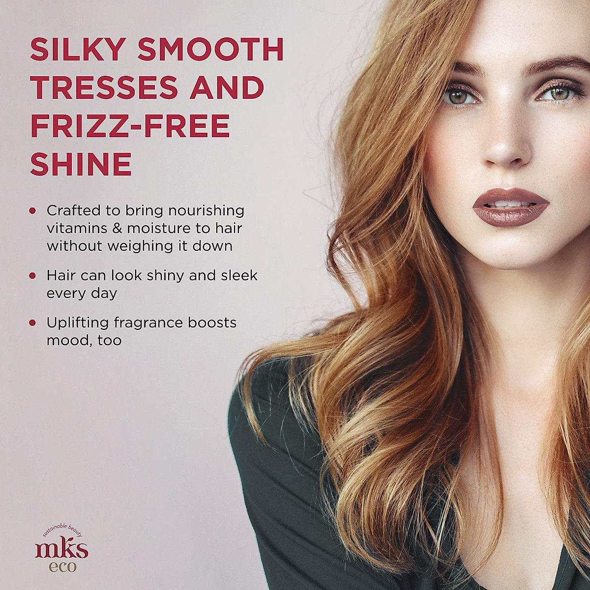 Earthly Body MKS eco Nourish Shampoo for Fine Hair, Light Breeze - 25 fl oz - Cleanses & Strengthens - Safe for Color Treated Hair - Moroccan Argan Oil, Hemp Seed Oil - Vegan, Cruelty Free