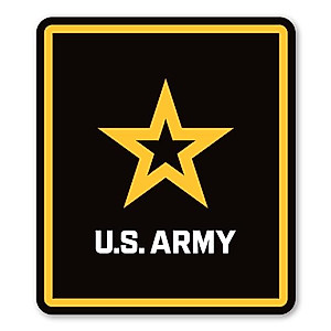 Army Star Logo Magnet by Magnet America is 4" x 4.6" Made for Vehicles and Refrigerators