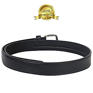 Men's Black Leather Money Belt Sizes 32 Through 56 (34)