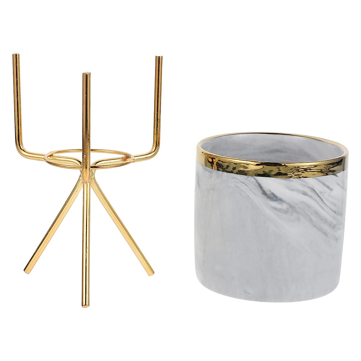 2sets Silverware Organizers Stainless Fruit Bracket A Planter Flower and Practical Pencil Grey Pen Serving Spoon Drying Metal Toothpicks Eating Decorative Kitchen Salad Fork