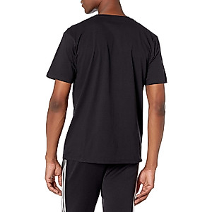 adidas mens Go-To Short Sleeve Tee Black/White Medium
