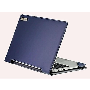 Broonel - Profile Series - Blue Leather Laptop Case Compatible with ASUS Chromebook Flip C214 11.6"