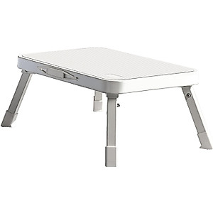 XinSunho Small Step Stool, Sturdy Folding One Step Stool for Adults with Non-Slip Platform, Metal Step Stool for Bed Kitchen RV 330lbs Capacity