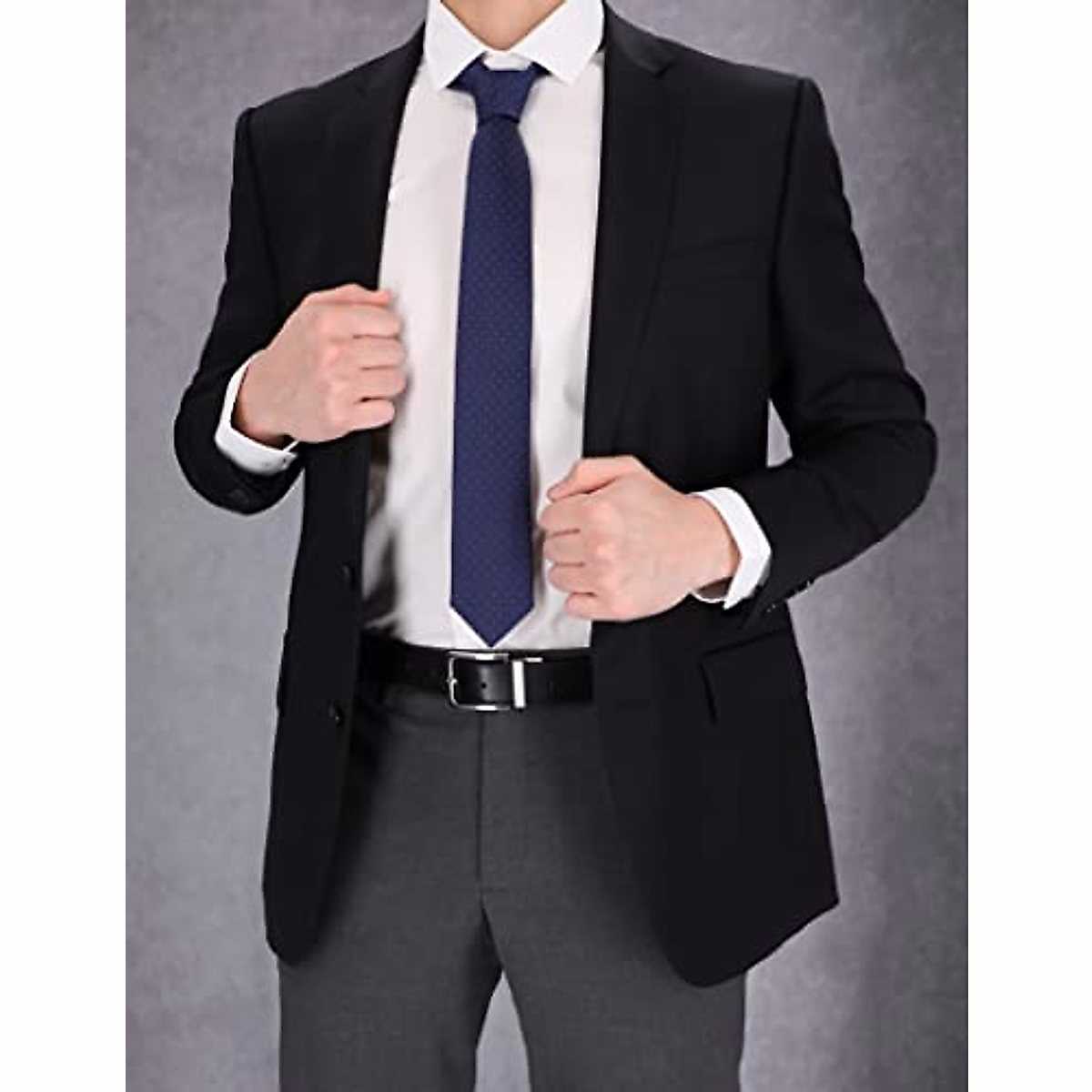 Steve Madden Men's Dress Casual Every Day Leather Belt, Cognac/Black (Feather Edge), 38