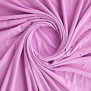 ZELOUF FABRICS Ity Jersey Knit | Fabric by The Yard | DIY, Sewing, Wedding, Bridal, Dress, Dance, Costume, Crafts | 1 Yard
