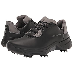 ECCO Men's Biom G5 Gore-TEX Waterproof Golf Shoe, Black/Steel, 13-13.5