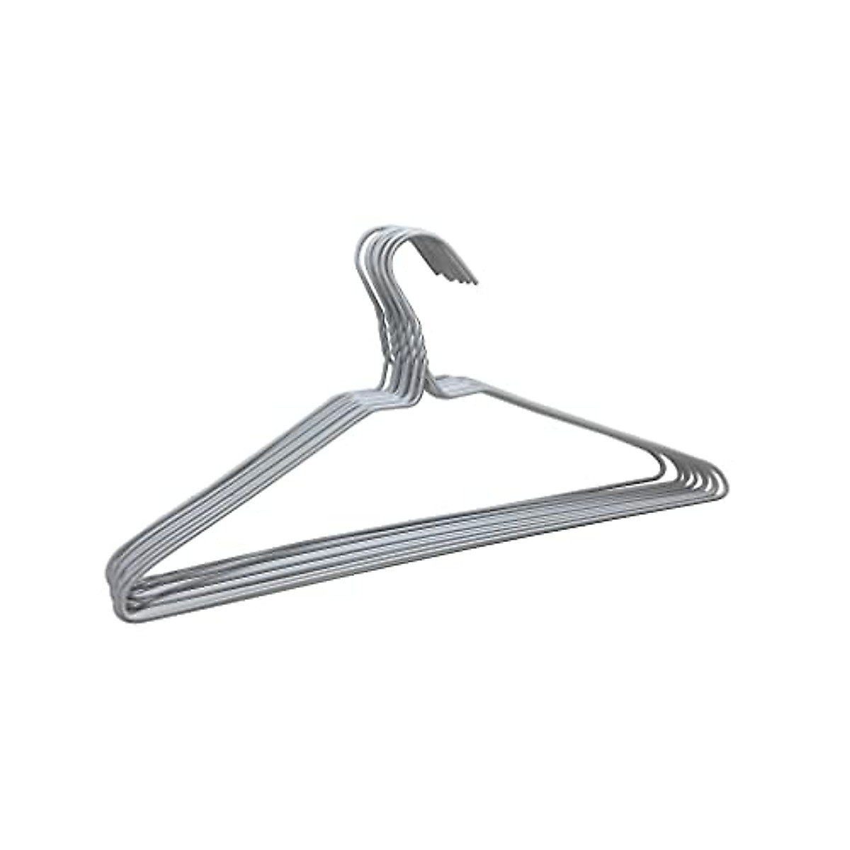 White Vinyl Coated Drip Dry Wire Hanger 10PC