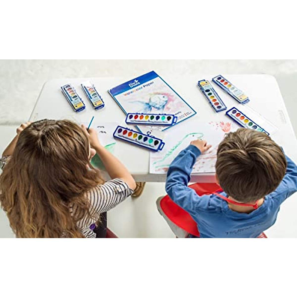 3 Pack - Total of 108 Sheets of Watercolor Paper (11.7" x 8.3") - Heavy Stock (98lb), Loose White Sheets. Perfect for Kids, Students & Adults