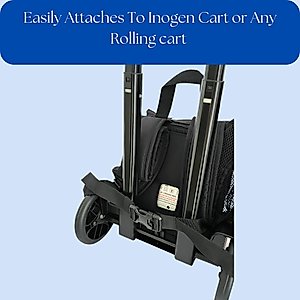 O2TOTES USA Lightweight Carrier for Inogen One G5 Oxygen Concentrator, Portable Oxygen Backpack with Adjustable Straps & Zippered Pockets (Black) Patented Design, New heavy duty zippered bottom