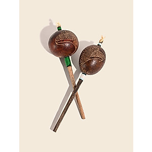 Peruvian Amazon Gourd Rattle - Eagle/Condor Medium (orange size)