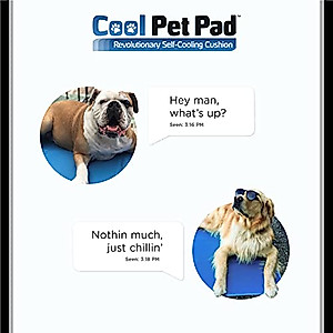 The Green Pet Shop Dog Cooling Mat, Large - Pressure Activated Pet Cooling Mat For Dogs, Sized For Large Dogs (46 - 80 Lb.) - Non-Toxic Gel, No Water or Electricity Needed for This Dog Cooling Pad