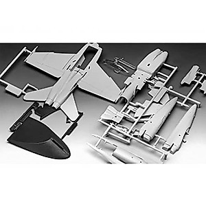 Revell Easy-Click-System 85-1267 Top Gun Maverick's F/A-18 Super Hornet Fighter Jet Kit 1:72 Scale 14-Piece Skill Level 2 Plastic Model Airplane Building Kit , Gray, 8 years old and up