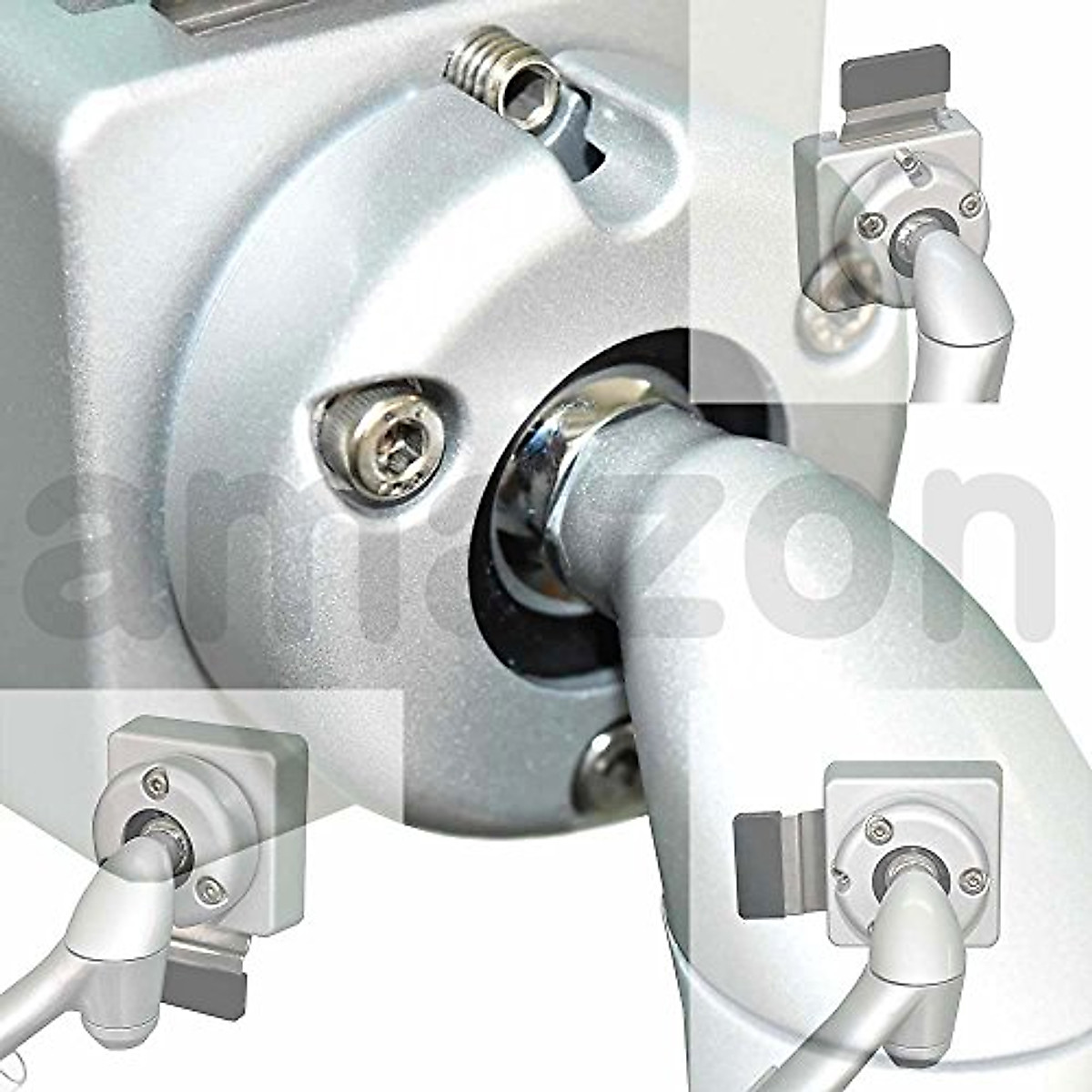 Lumen MA-GS104SV Monitor Arm (360° Rotation, Gas Pressure), Can be Mounted Up to 16.5 lbs (7.5 kg)