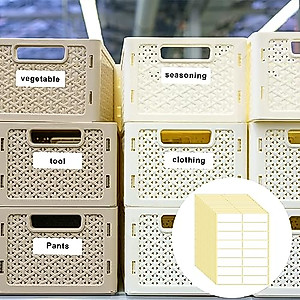 720 Pcs 1x3 Inch Date Label Removable Freezer Label Stickers Food Storage Stickers Self-Adhesive Rectangular Stickers for Food Containers Jars Bottles Storage Organization