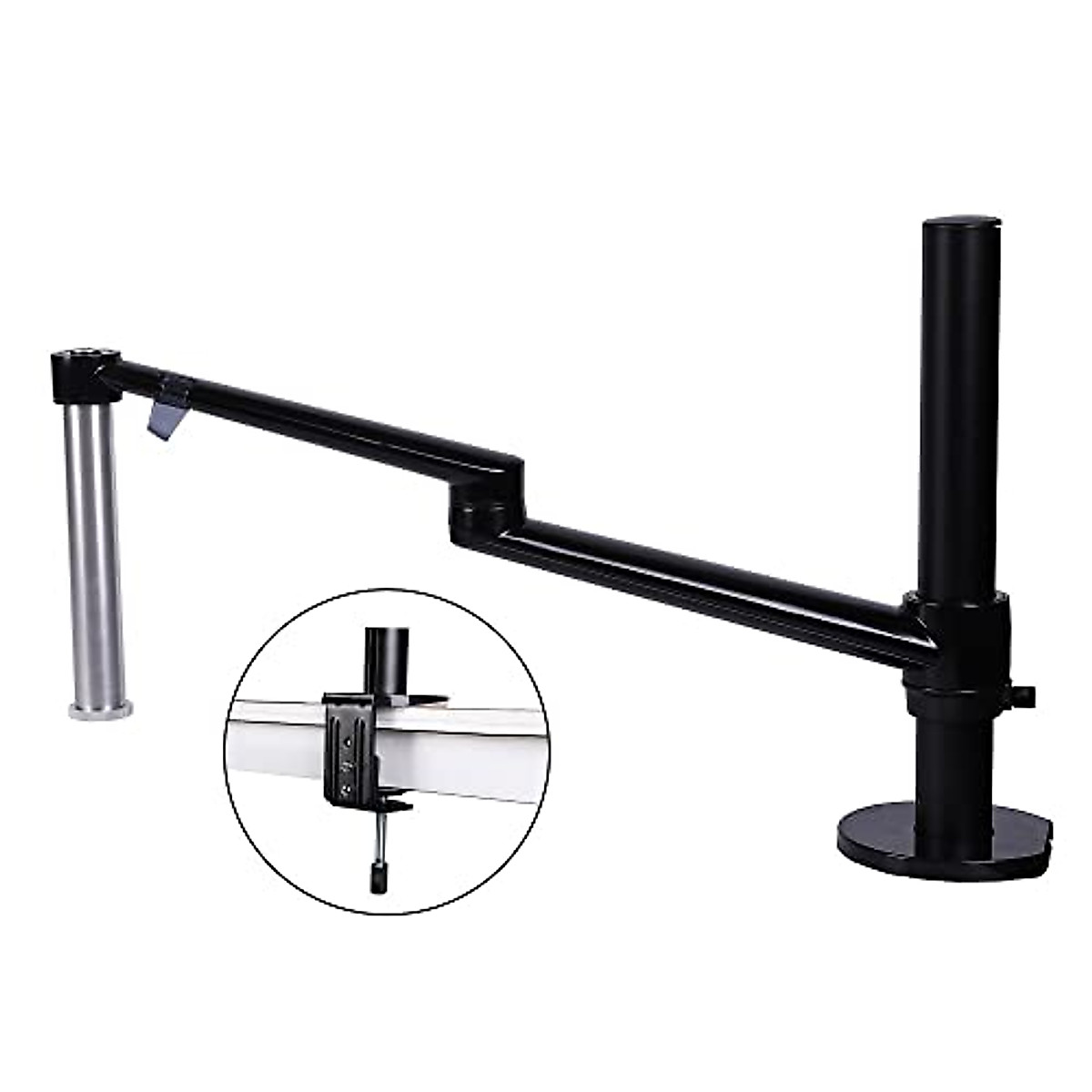 LIRUXUN Adjustable Microscope Stand Holder Metal 25MM Pillar Binocular Trinocular Microscopio Bracket Table Clamp Support (Color : D, Size : See Figure)