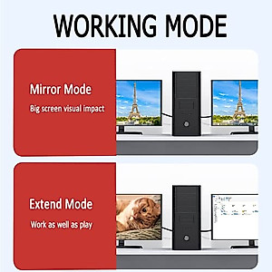 DisplayPort to HDMI Adapter, 4K UHD Uni-Directional Display Port DP to HDMI Male to Female Converter for Lenovo, HP, Dell &More