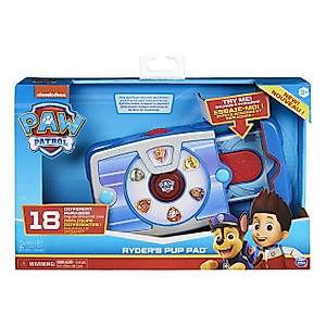 Paw Patrol, Ryder’s Interactive Pup Pad with 18 Sounds, for Kids Aged 3 and Up, includes 1 Instruction Sheet