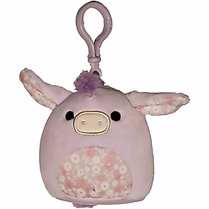 Squishmallows 3.5" Easter Clip-On Delzi The Donkey