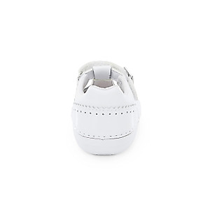 Stride Rite Baby Girls SM Lucianne Mary Jane Flat, White Patent, 3 Infant