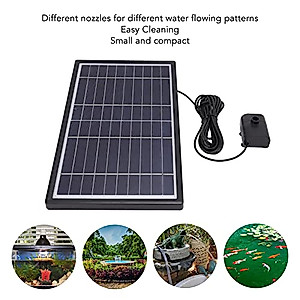 Solar Fountain Pump for Bird Bath,Solar Water Fountain,Solar Fountain Pump 10V 10W High Conversion Efficiency Split Spray Solar Fountain Kit for Swimming Pools Gardens