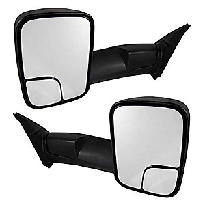 Trail Ridge Towing Mirror Power Heated Textured Black Pair Set for Tacoma New