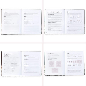 Green Wedding Shoes x Erin Condren - 18 Month Softbound Wedding Planner Book - Midnight Blooms, 8x10, Features Checklist Pages, Note Pages, Tips, and More. Boost Productivity