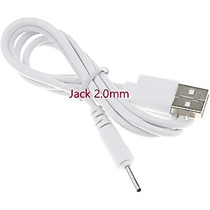 TenCloud DC 2.0mm Jack Charger Port 100CM USB Charge Replacement Power Cable Compatible with Beats Solo HD505 Headphones NOT for Dr. Dre Powerbeats3 (White)