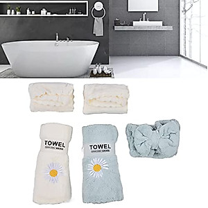 Bath Sheets Set Daisy Pattern Super Soft and Absorbent Bath Sheets Gift Box, Super Absorbent & Quick Dry, Multipurpose Use for Bathroom