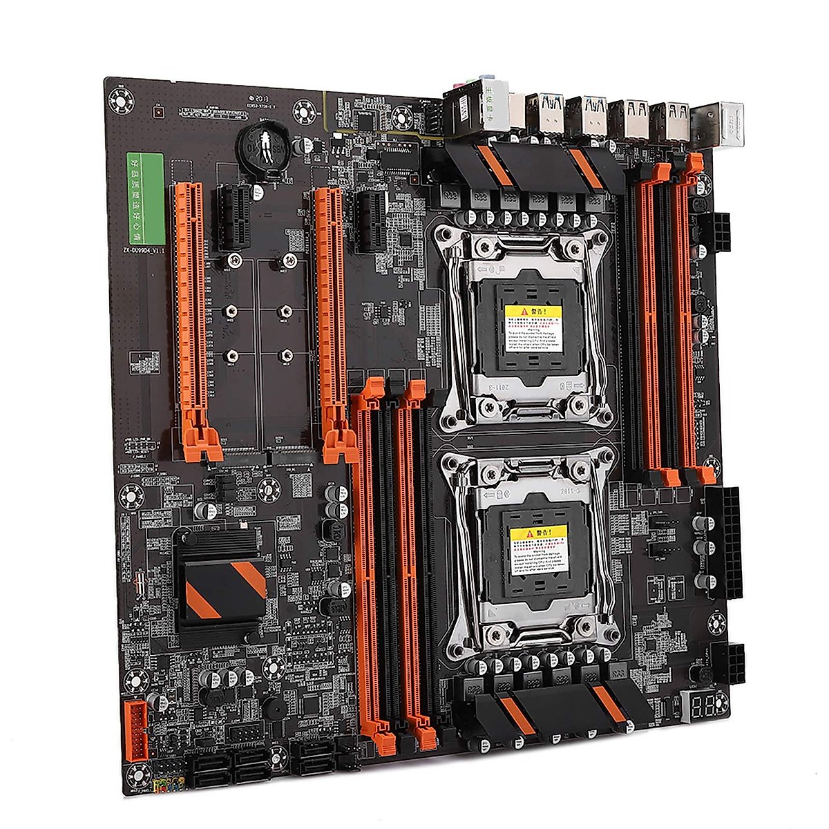 Desktop Motherboard, LGA 2011-3 Socket Desktop Mainboard for Intel x99 Chipset, Support 8 DDR4 DIMM(Single Memory 16G), 6 SATA3.0 Port and 2 NVME M.2 Port