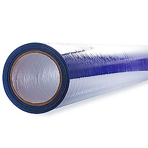 Auto Wrap Adhesive Film - 36" x 200' Roll - Made in U.S.A. Crash Wrapfilm - Easy to Apply, Strong, Durable and Puncture Resistant - Blue