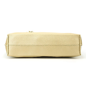 Nodykka Women Tote Bags Top Handle Satchel Handbags PU Pebbled Leather Tassel Shoulder Purse,One Size,Gold3