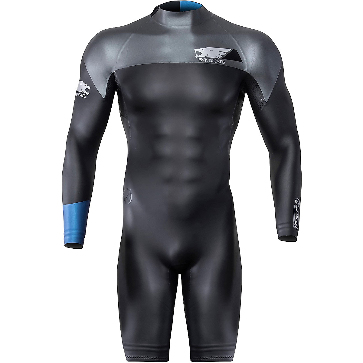 HO Syndicate Dry-Flex L/S Spring Mens Wetsuit Black/Steel Blue Sz XXL