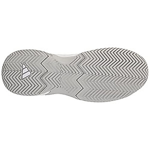 adidas womens Gamecourt 2 Tennis Shoe, White/White/Grey, 7.5 US