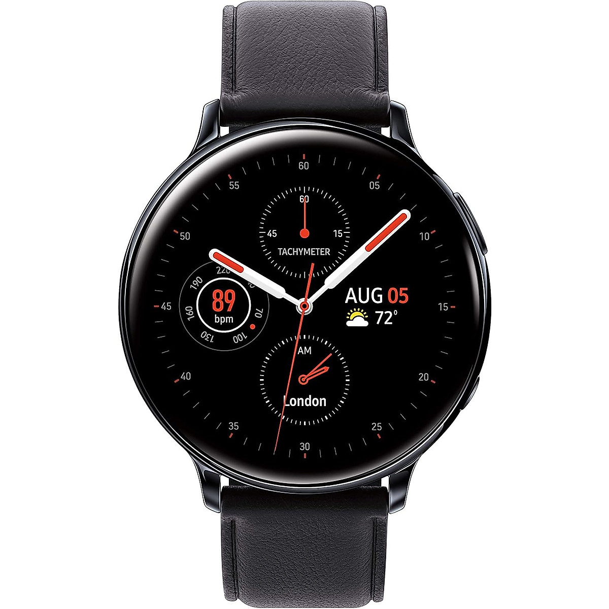 Samsung Galaxy Watch Active2 - IP68 Water Resistant, Aluminum Bezel, GPS, Heart Rate, Fitness Bluetooth Smartwatch - International Version (R820 - 44mm, Aqua Black)