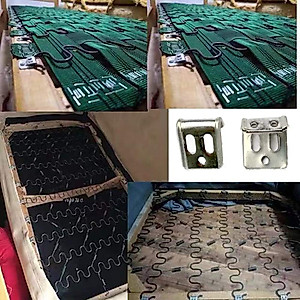 MEICOCO Upholstery Furniture Spring Clips, Sofa Spring Repair kit for Couch, Chair, Sofa Spring Clips Repair Parts 50pk (50)…