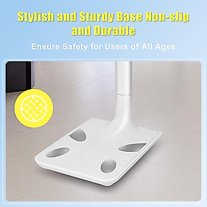 RODIETO Professional Digital Physicians Scale, 440lbs Body Weight Scale with LCD Display, Multifunctional Body Fat Analyzer with Telescopic Rod for Weight, Height, Obesity Value, BMI Measurement