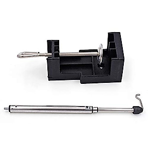 Flex Shaft Motor Hanger, Rotary Tool Holder with Table Clamp, Adjustable Steel Rod, 360 Degrees Rotatable, Electric Mill Stand Clamp