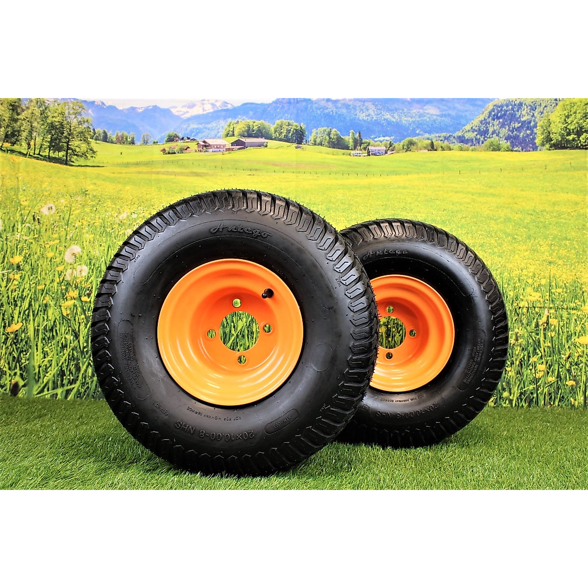 (Set of 2) Scag Wheel assemblies 20x10.00-8 Fits Freedom Z 48” & 52” replaces 481868 483390