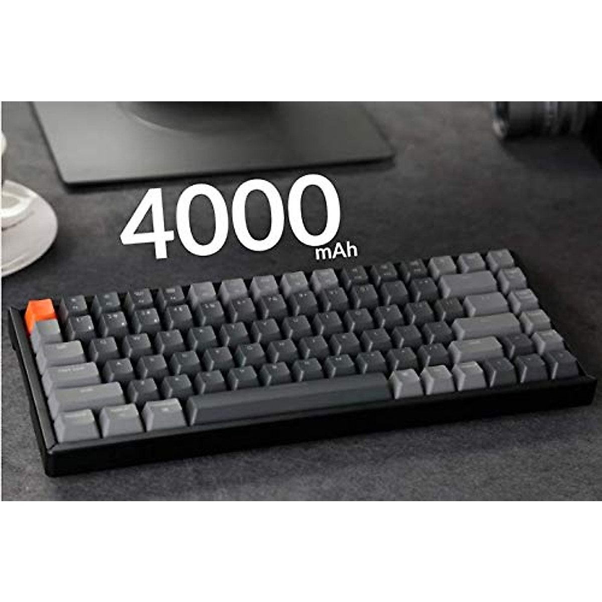 Keychron K2 Version 2 Wireless Gaming Mechanical Keyboard, Bluetooth/USB Wired Compact 84 Keys RGB LED Backlit N-Key Rollover Aluminum Frame for Mac Windows, Gateron G Pro Brown Switch