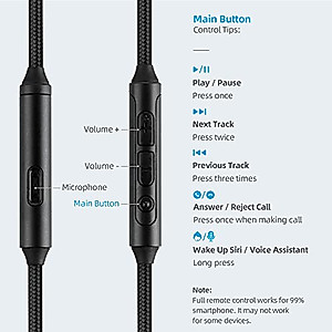 Mr Rex Replacement Cord for Bose 700 QC25 QC35II QC35 QC45 Headphones, JBL Everest 300 650BTNC E55BT Earphone, 2.5mm to 3.5mm Audio Aux Cable[2-Pack, 5ft Nylon-Braided with Mic + 5ft TPE no Mic]