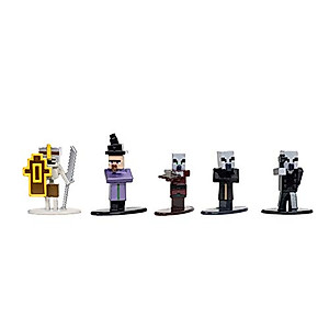 Jada Toys Minecraft Dungeons Nano Metalfigs 1.65" Die-cast Collectible Figures 20-Pack Wave 4, Toys for Kids and Adults Silver