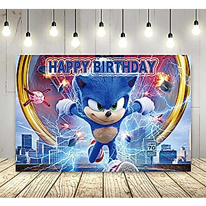 60x40 Inches Birthday Backdrop for Party, Soni Birthday Decoration with Good Wrinkle Resistance, Birthday Party Supplies as Background, Happy Birthday Banner 5X3 ft for Kids, Boys, and Girls
