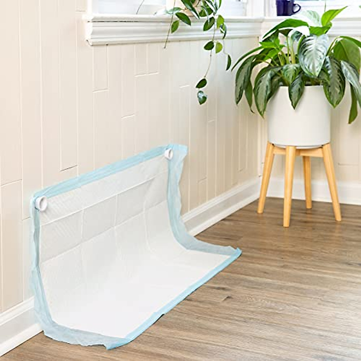 MYMOON HOME Pee PAD Holder (Pack of 2) – Works with Any Type of Wee Wee Pads for Easy cleanup of Marking and Leg Lifting Dogs. (White)