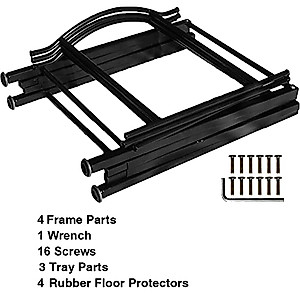 5-Gallon Water Bottle Holder – 3-Tier Water Bottle Organizer for 5-Gallon Jugs – Gallon Water Jug Storage Rack for Kitchen, Pantry, Bar – Cast Iron Water Jug Holder with Removable Tiers